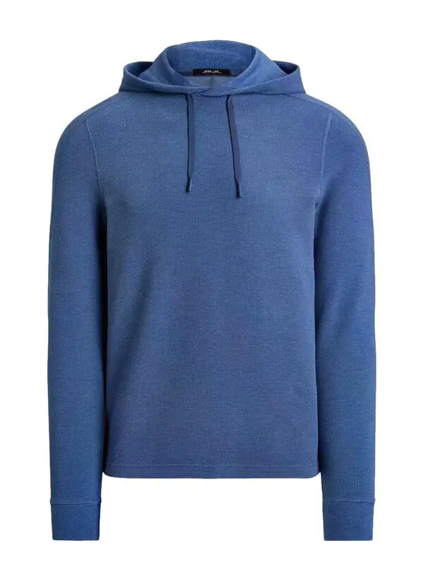 Rlx Ralph Lauren Waffle-knit Hoodie - Blue