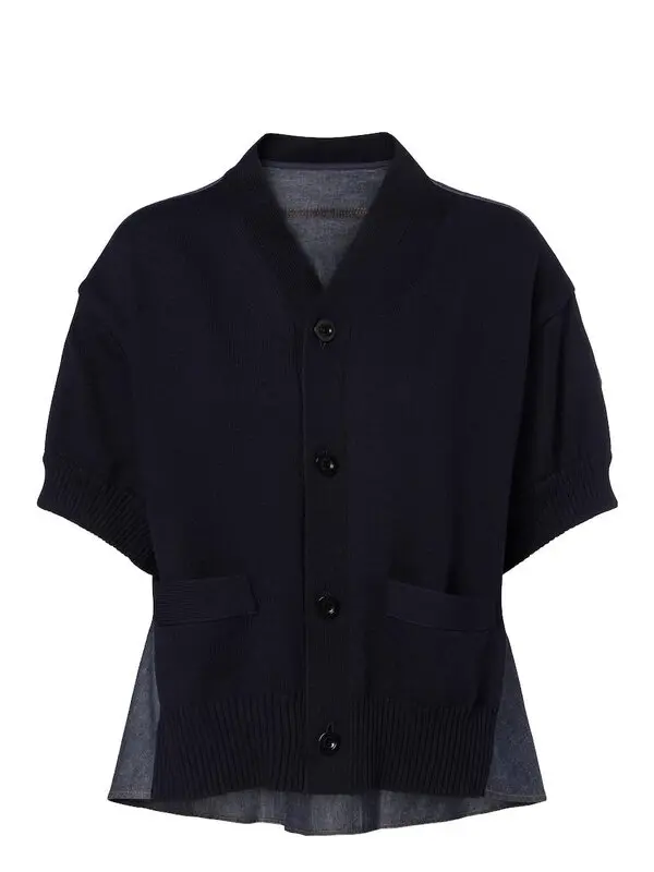 Sacai Paneled Shirt - Blue
