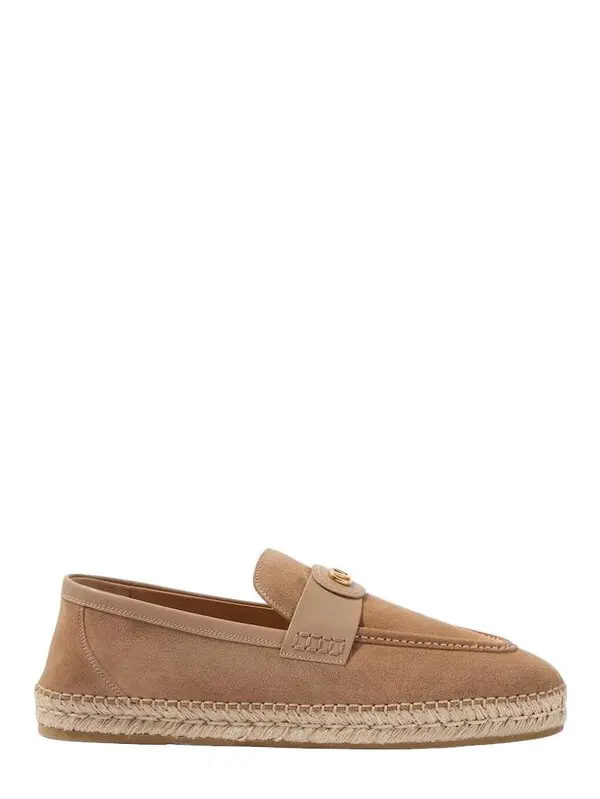 Valentino Garavani Vlogo Suede Espadrilles - Beige