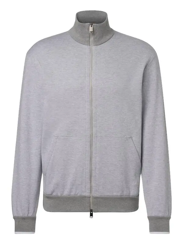 Brioni Cotton-blend Track Jacket - Grey