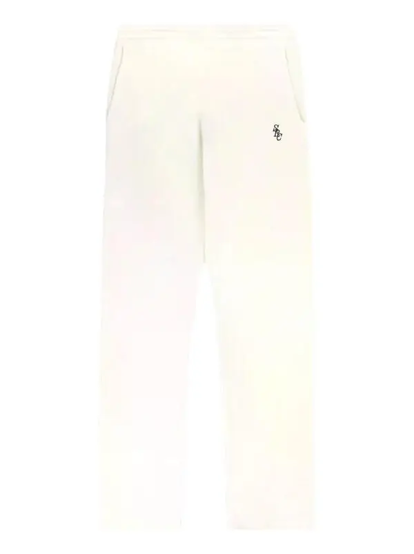 SPORTY & RICH Logo Trousers - Neutrals