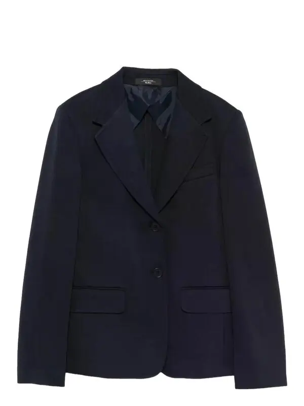 Max Mara Ginnasta Button Blazer - Blue