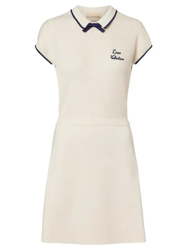 Valentino Garavani Cotton-blend Minidress - White