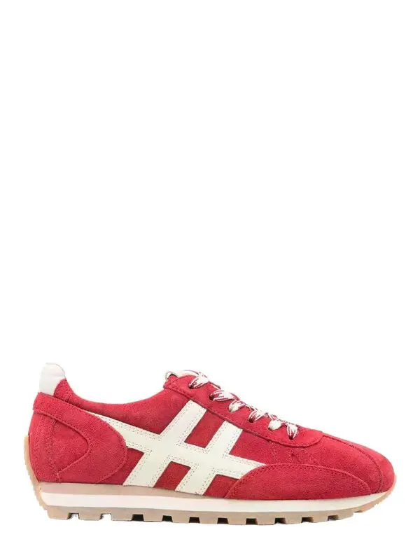 Hogan 86er Side Stripe Sneakers - Red