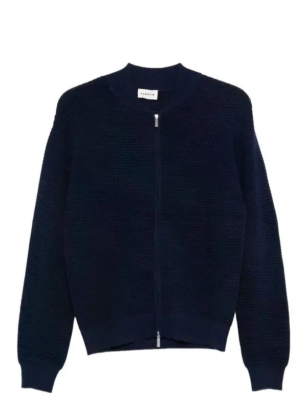 P.a.r.o.s.h Zip-up Long-sleeve Cardigan - Blue