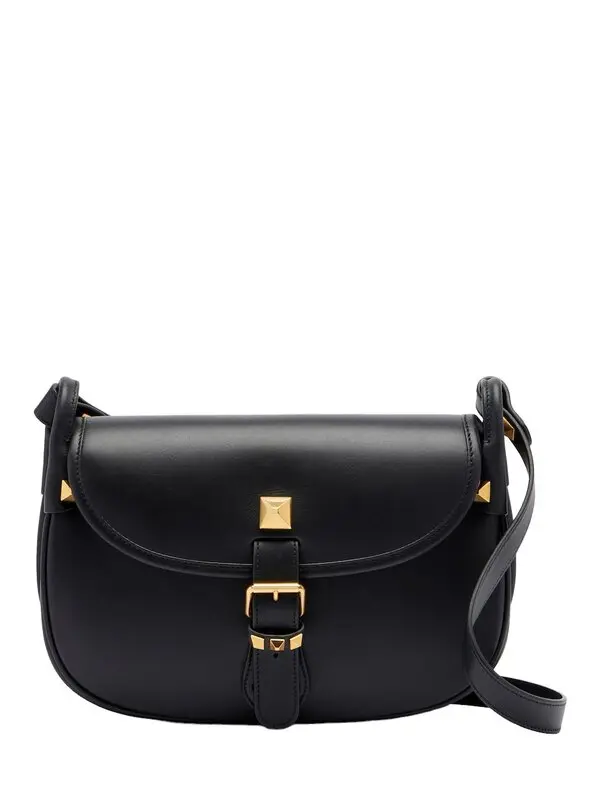 Valentino Garavani Flaneuse Rockstud Leather Crossbody Bag - Black