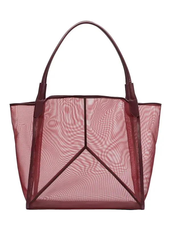 Victoria Beckham Mesh Tote Bag - Burgundy
