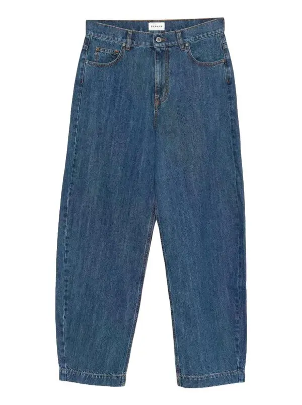 P.a.r.o.s.h Five-pocket Tapered Jeans - Blue