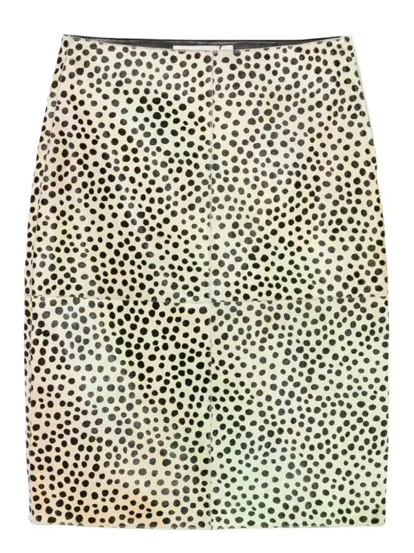 RÓHE Pony Hair Midi Skirt - Neutrals