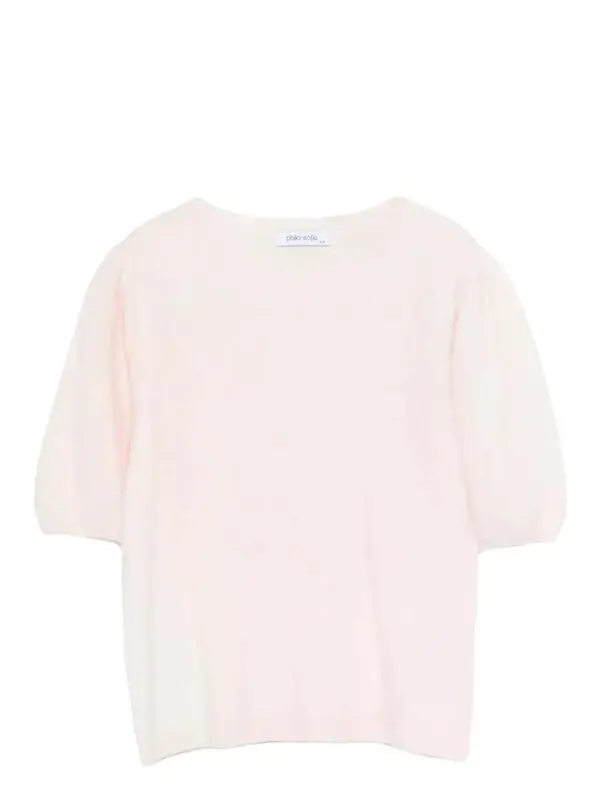 PHILO-SOFIE Short Sleeve Sweater - Pink