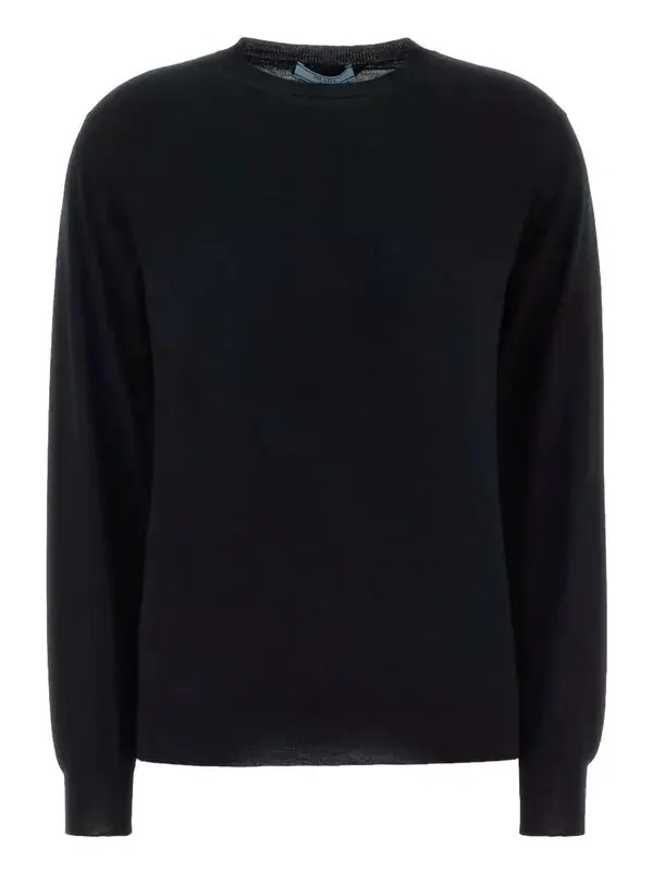 Prada Cashmere Crew Neck Sweater - Black
