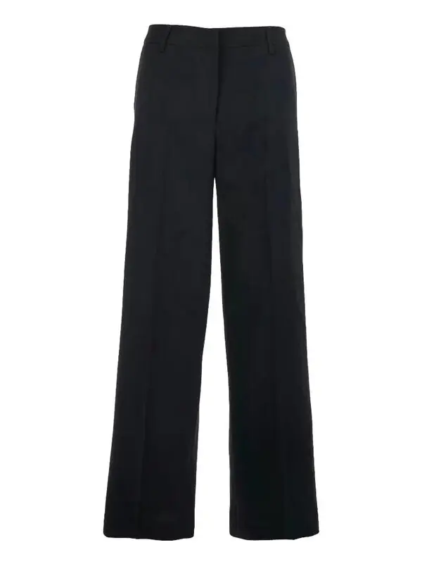 PT TORINO Straight Trousers - Black