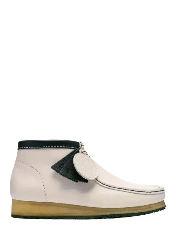 Clarks Leather Desert Boots - White