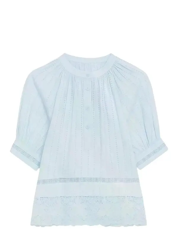 Ulla Johnson Faye Puff-sleeve Top - Blue