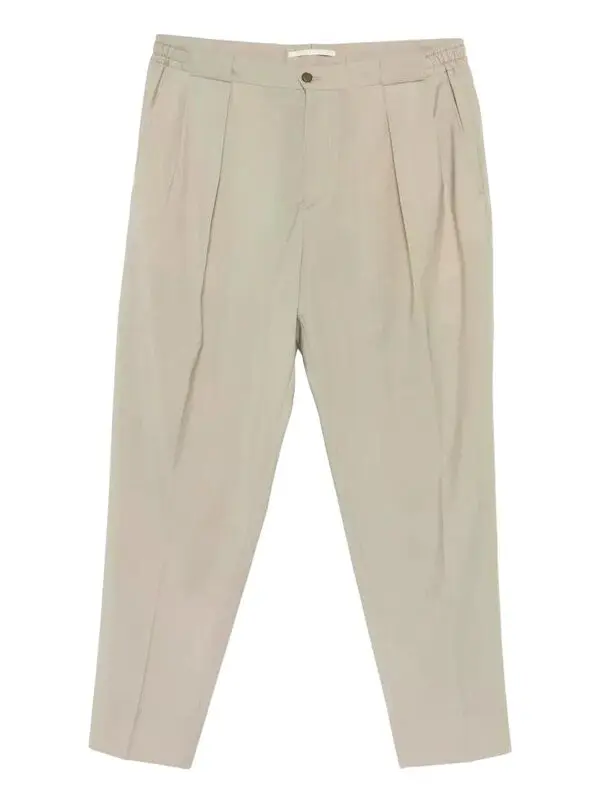 BRIGLIA 1949 Pleated Drawstring Trousers - Neutrals