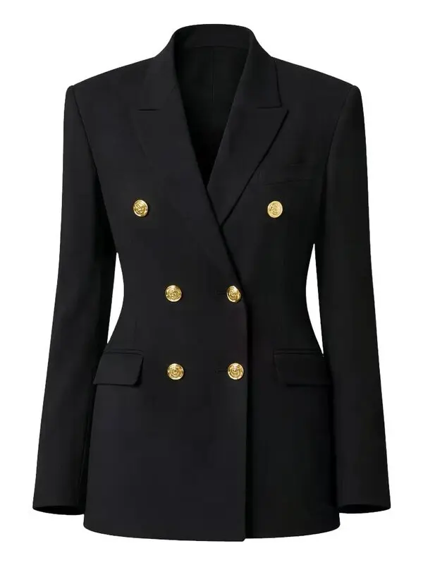 Elisabetta Franchi Double-breasted Blazer - Black
