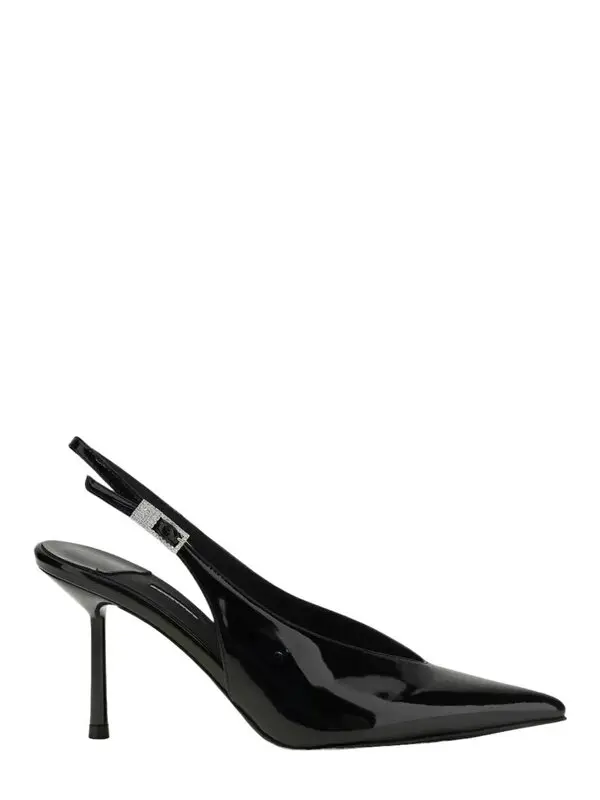 LE SILLA Pointed Buckled Slingback Heeled Pumps - Black