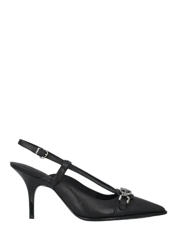 Pinko Buckle-embellished Slingback Pumps - Black
