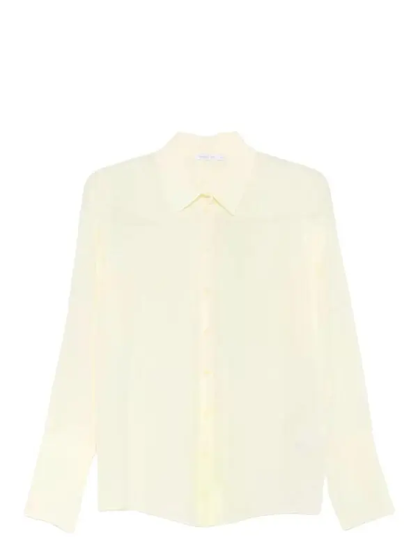 Patrizia Pepe Crepe Long-sleeve Shirt - Neutrals