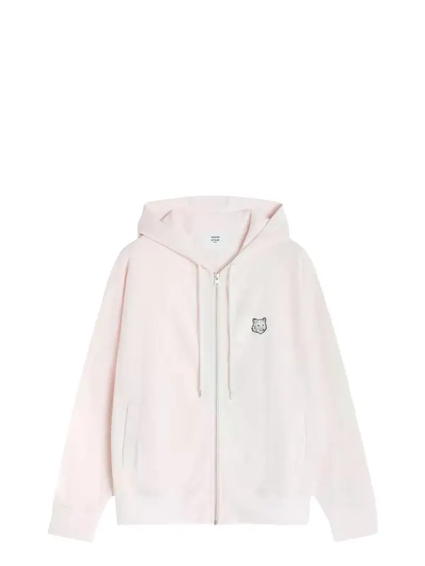 Maison Kitsuné Fox-motif Zip-up Hoodie - Pink