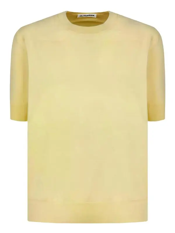 JIL SANDER Cotton Short-sleeve T-shirt - Yellow