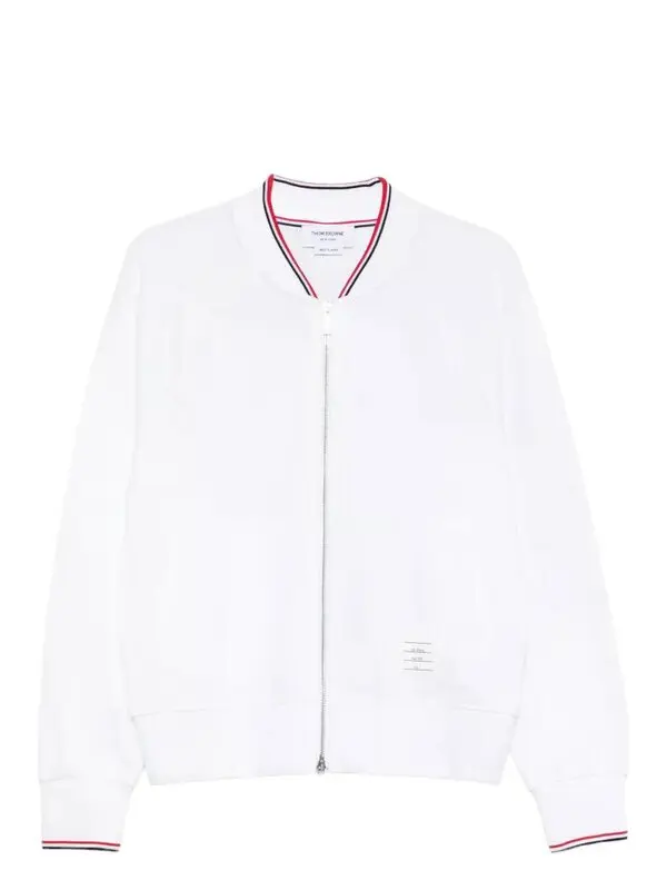 Thom Browne Zip-up Bomber Jacket - White
