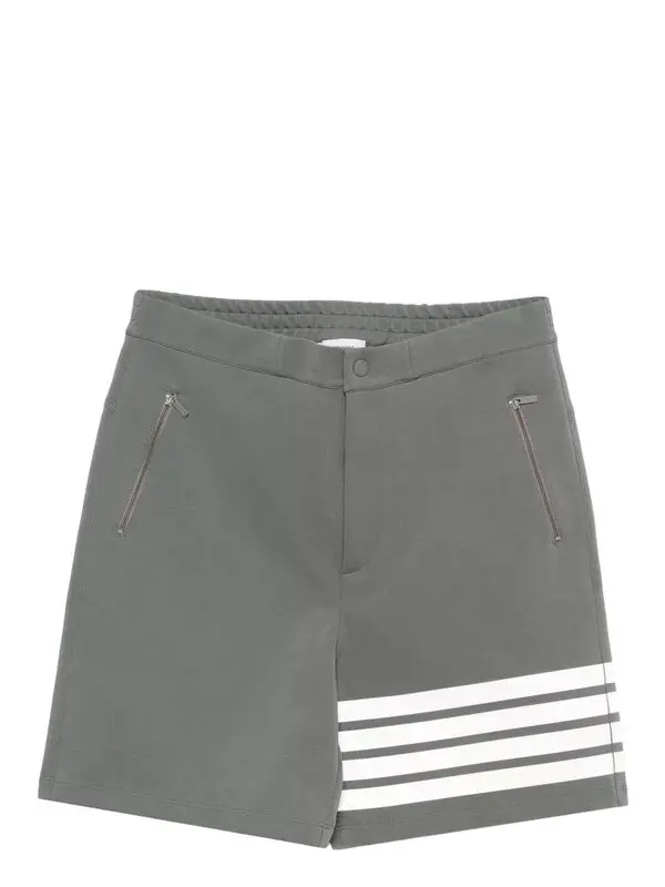 Thom Browne Stripe-detail Shorts - Grey