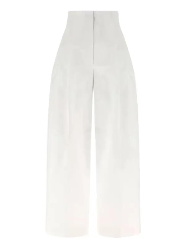 Jacquemus High-waisted Trousers - White