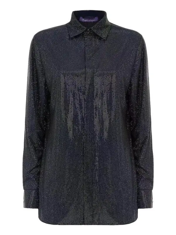 Ralph Lauren Adrien Rhinestone-embellished Shirt - Blue