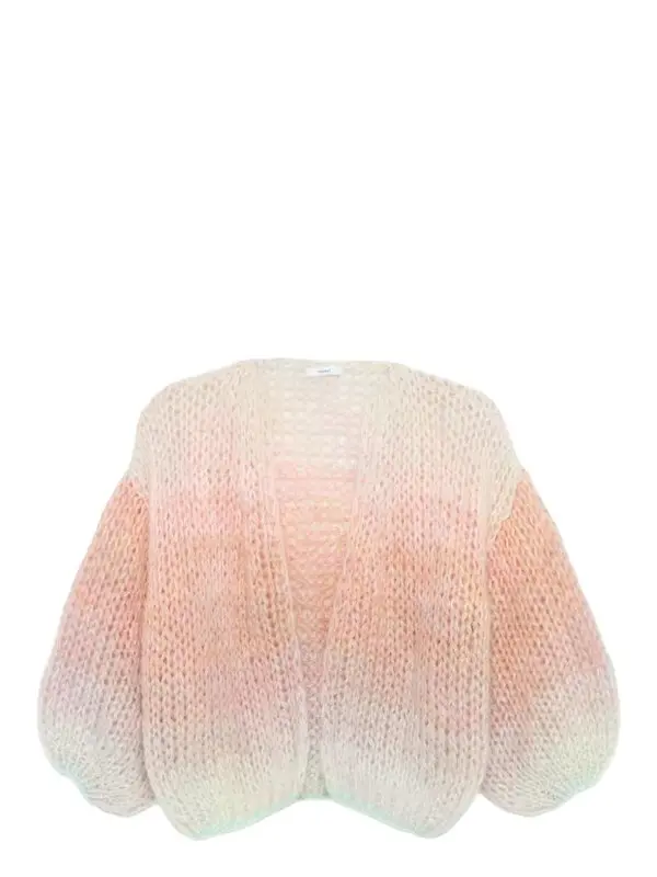 Maiami Puff-sleeve Cardigan - Pink