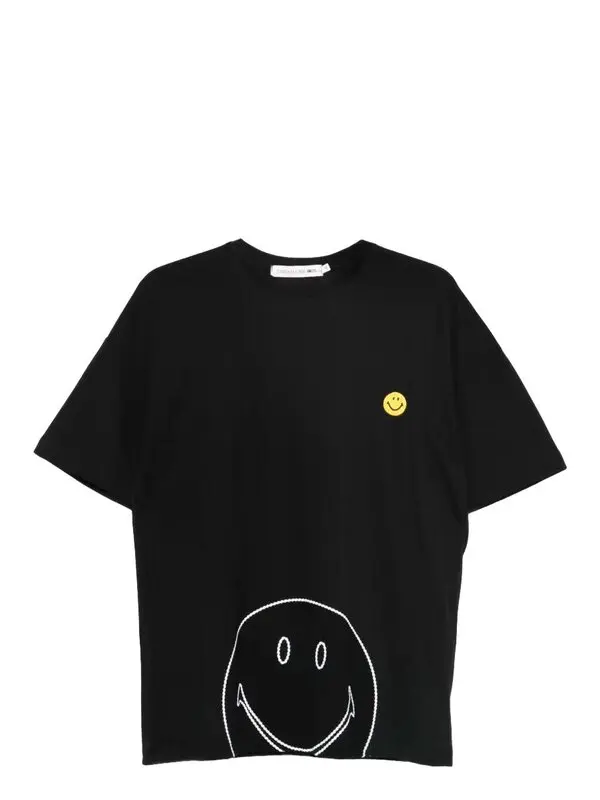Joshua Sanders X Smiley Outline Logo T-shirt - Black