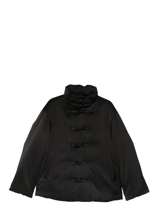 RÓHE Satin-effect Puffer Jacket - Black