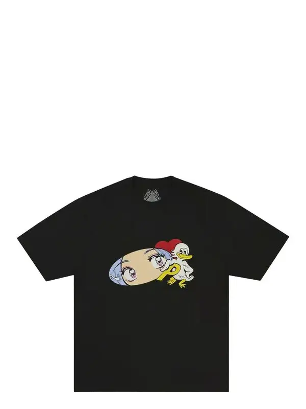 PALACE Cartoon-print T-shirt - Black