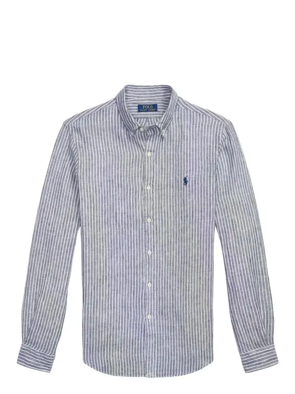 Polo Ralph Lauren Striped Long-sleeve Shirt - Blue