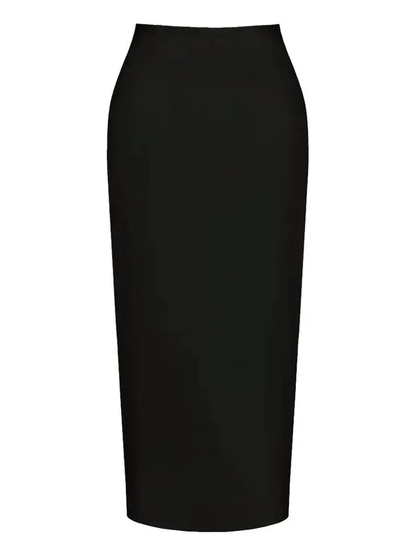 POST MERIDIEM Straight Maxi Skirt - Black