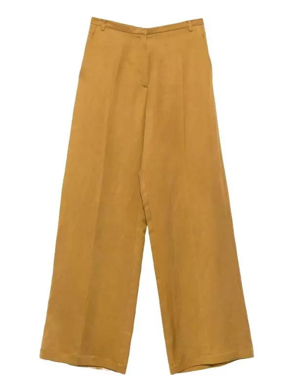 ALYSI Wide-leg Trousers - Brown