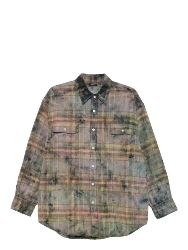 R13 Plaid Shirt - Grey