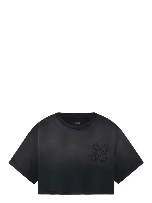 Amiri Quad Cropped T-shirt - Black