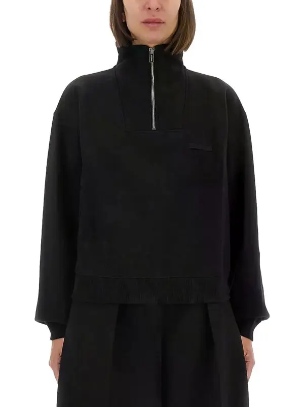 Jacquemus Zip-neck Sweater - Black