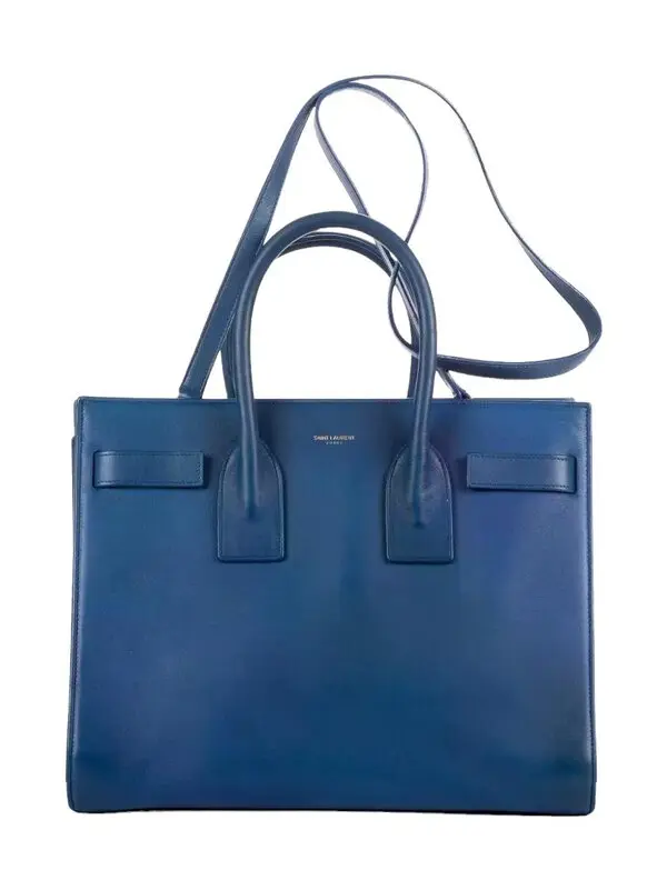 Saint Laurent Top Handle Tote Bag - Blue
