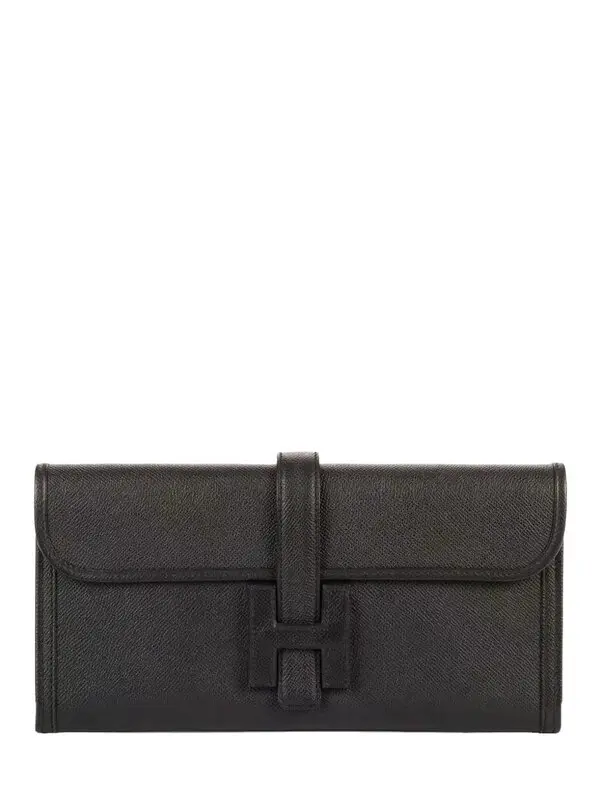 Hermès 29 Jige Elan Clutch Bag - Black