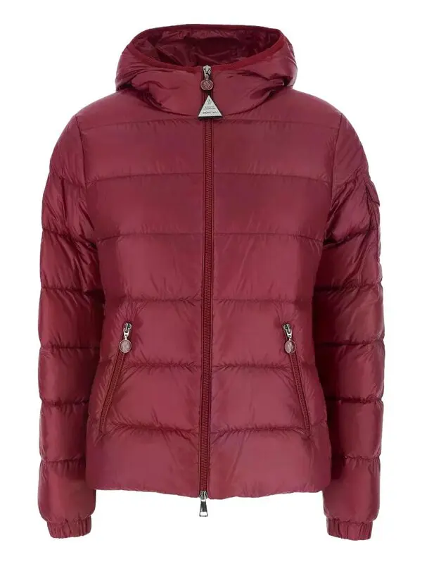 Moncler Glesse Hooded Quilted Jacket - Red