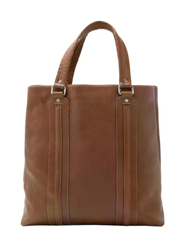 Gucci Leather Tote Bag - Brown