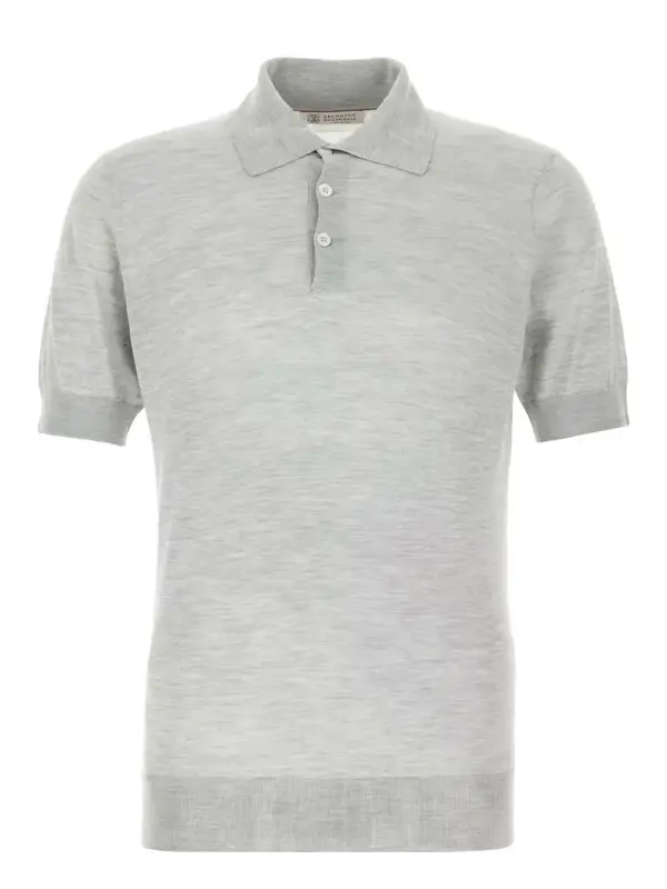 Brunello Cucinelli Colllared Polo Shirt - Grey
