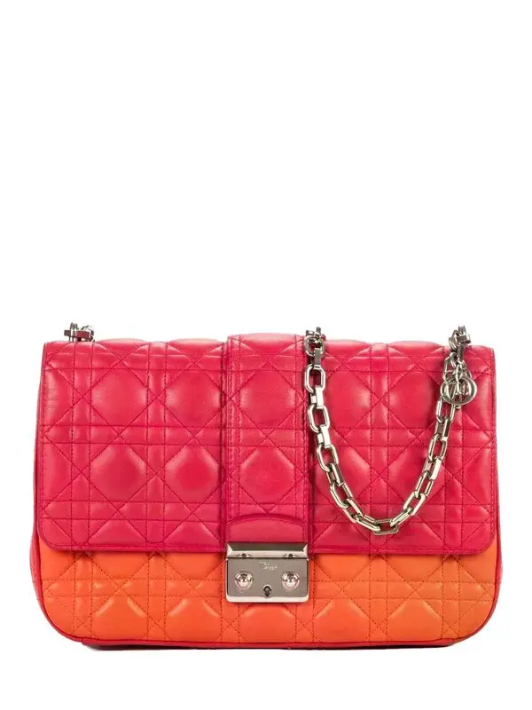 Dior Quilted Chain-strap Cross Body Bag - Red