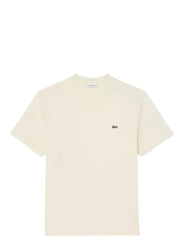 Lacoste Round-neck Logo-detail T-shirt - Neutrals