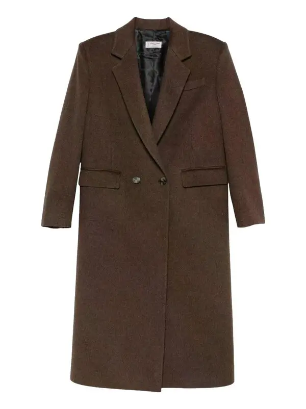 Alberto Biani Double-breasted Coat - Brown