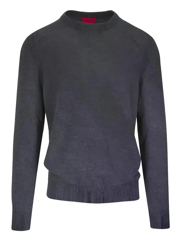 Isaia Long-sleeve Crewneck Sweater - Grey