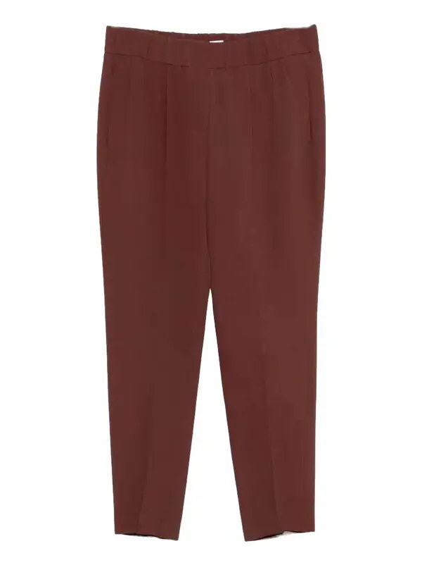 Brunello Cucinelli Elasticated Trousers - Brown
