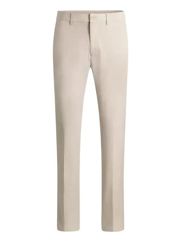 BOSS Logo-embroidered Trousers - Neutrals